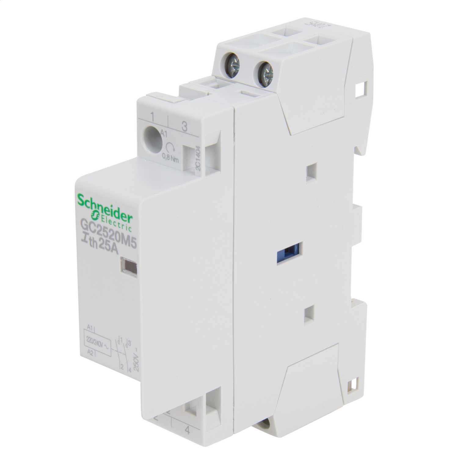Schneider Telemecanique TeSys GC 25A 220V AC 2 Pole Contactor with 2 NO ...