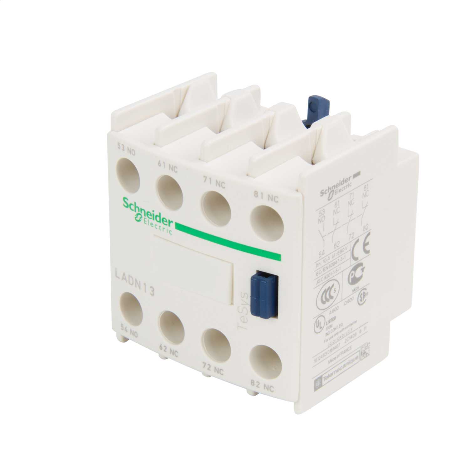 Schneider Telemecanique TeSys D Auxiliary Contact Block 1 NO + 3 NC ...