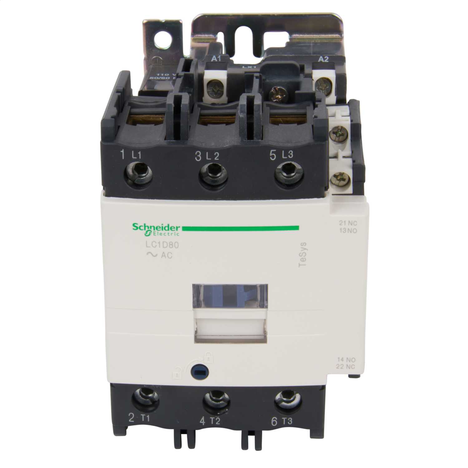 Schneider Telemecanique TeSys D 80A Contactor 3 Pole 3 NO Contacts 110V ...