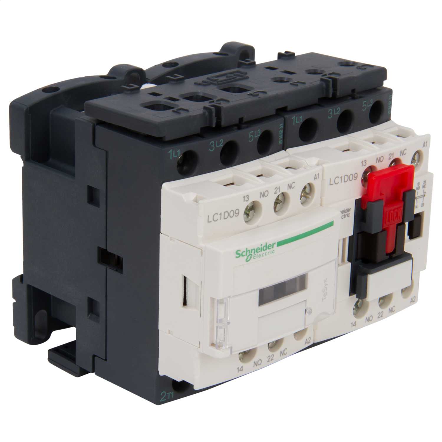 Schneider Telemecanique TeSys D 9A Reversing Contactor 3 Pole 3 NO ...