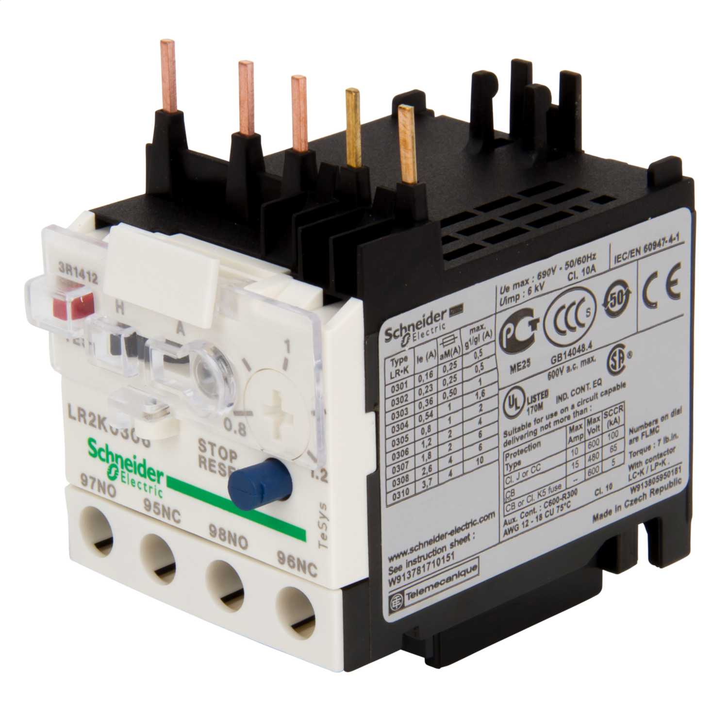 Schneider Telemecanique TeSys K 0.8 - 1.2A Differential Thermal ...