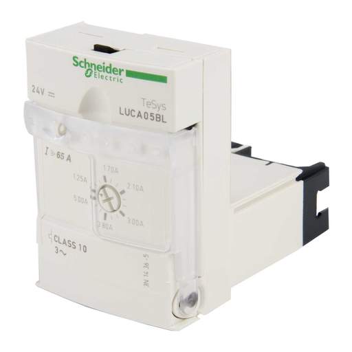 Schneider TeSys 1.25A to 5A 24V DC Standard Control Unit (LUCA05BL) | CEF