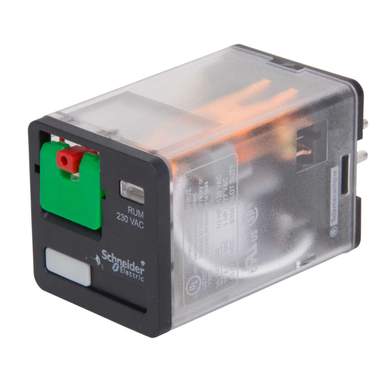 Schneider Harmony Relay 8 Pin 230V 10A AC Universal Plug-in Relay ...