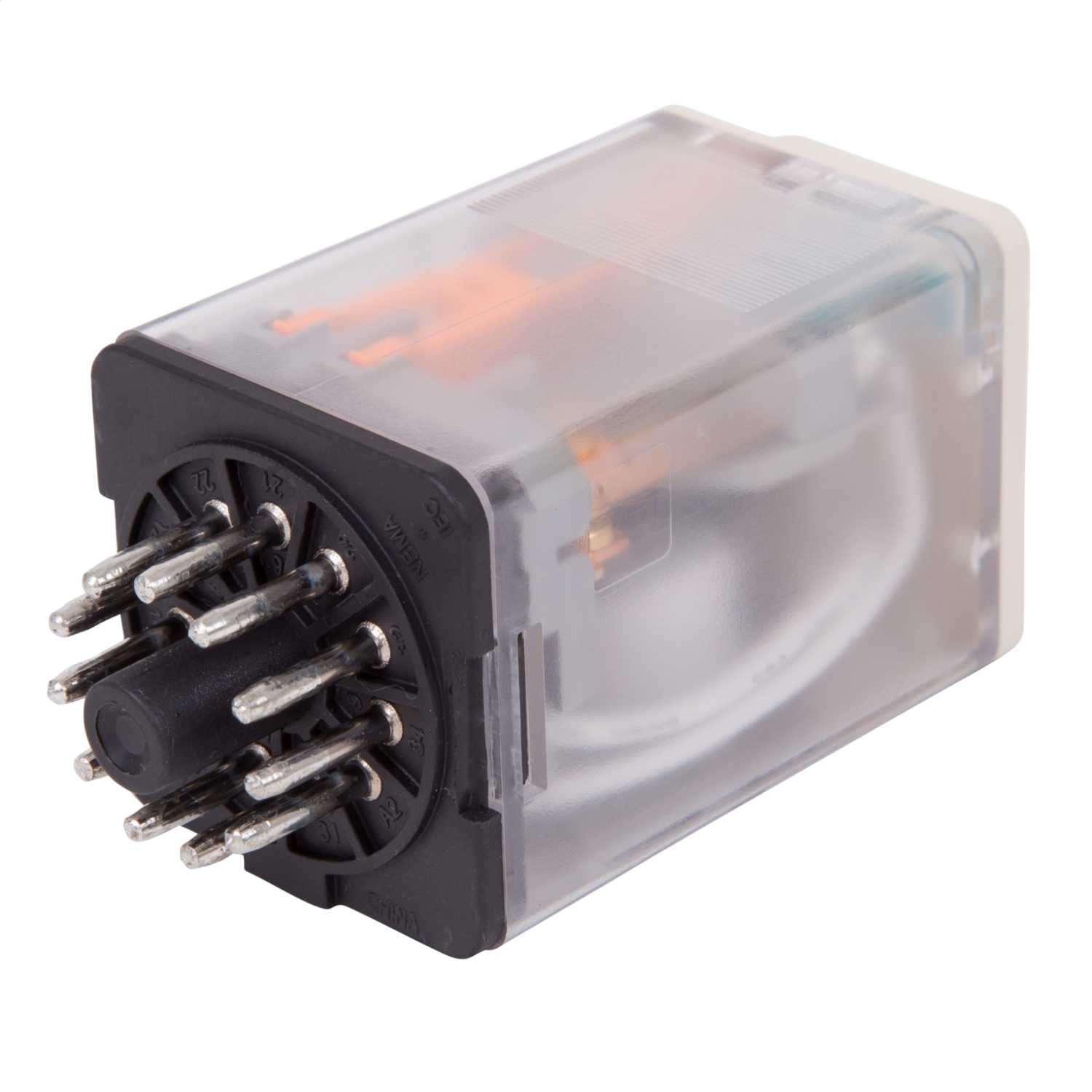 Schneider Telemecanique 11 Pin 120V AC 10A Universal Plug-in Relay ...