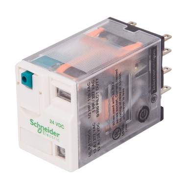 Schneider Harmony Relay 8 Pin 24V DC 12A Miniature Plug In Relay with ...