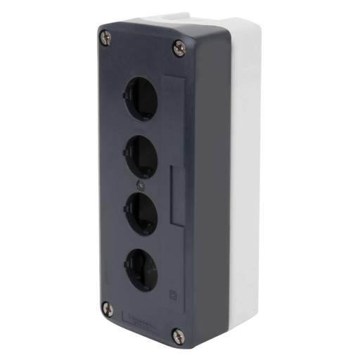 Schneider Harmony 4 Hole Plastic Empty Pushbutton Station Grey IP66 ...