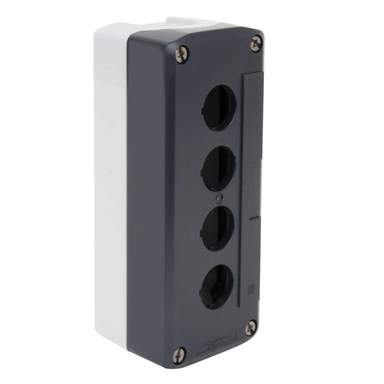 Schneider Telemecanique 4 Hole Plastic Empty Pushbutton Station Grey ...
