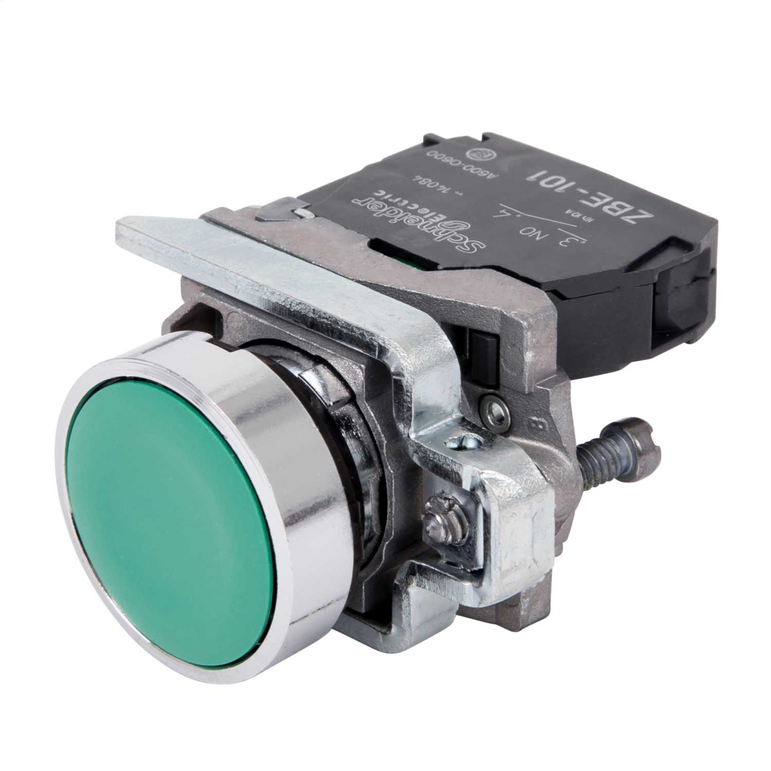 Schneider Telemecanique Flush Momentary 1 NO Pushbutton Green (XB4BA31) | CEF
