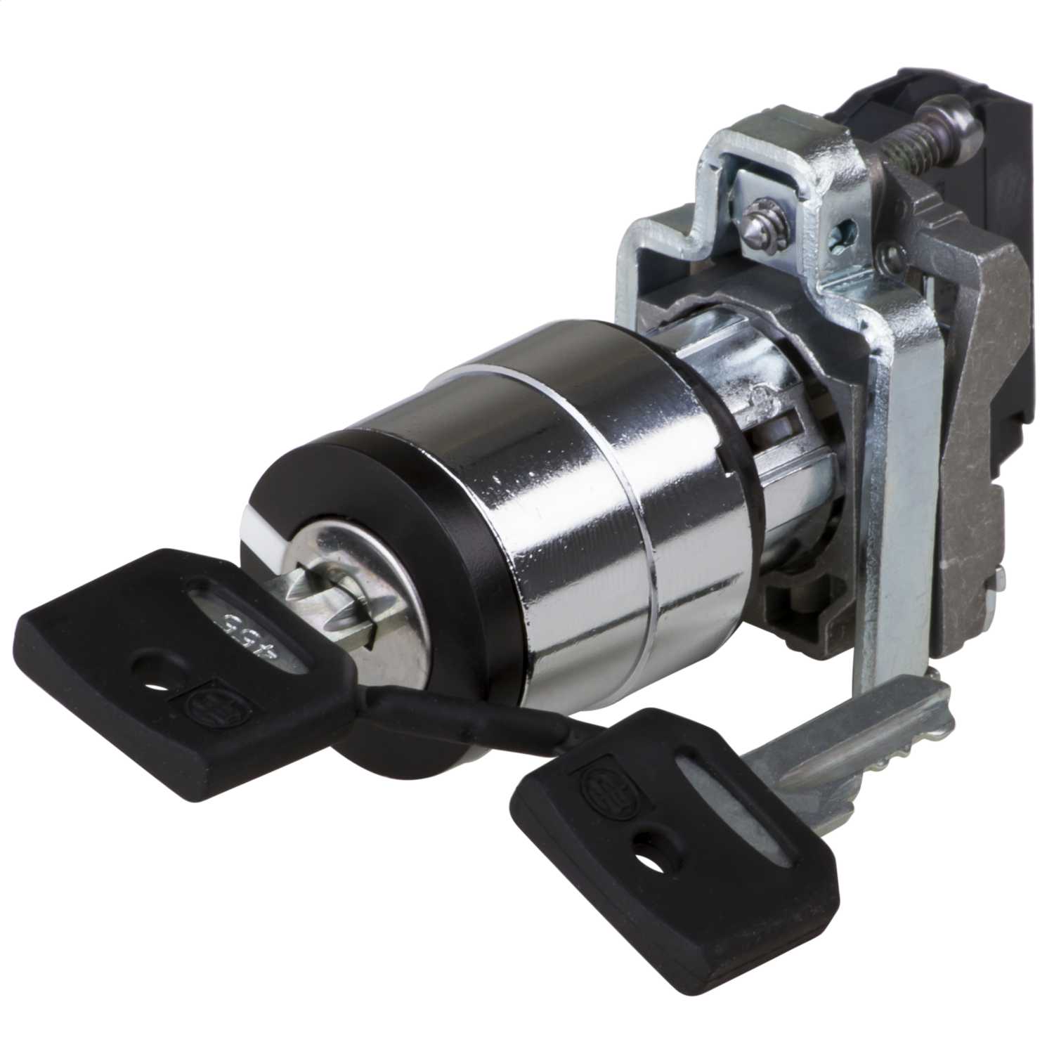 Schneider Telemecanique Ronis 455 Key Switch 2 Position Stay Put 1 NO ...