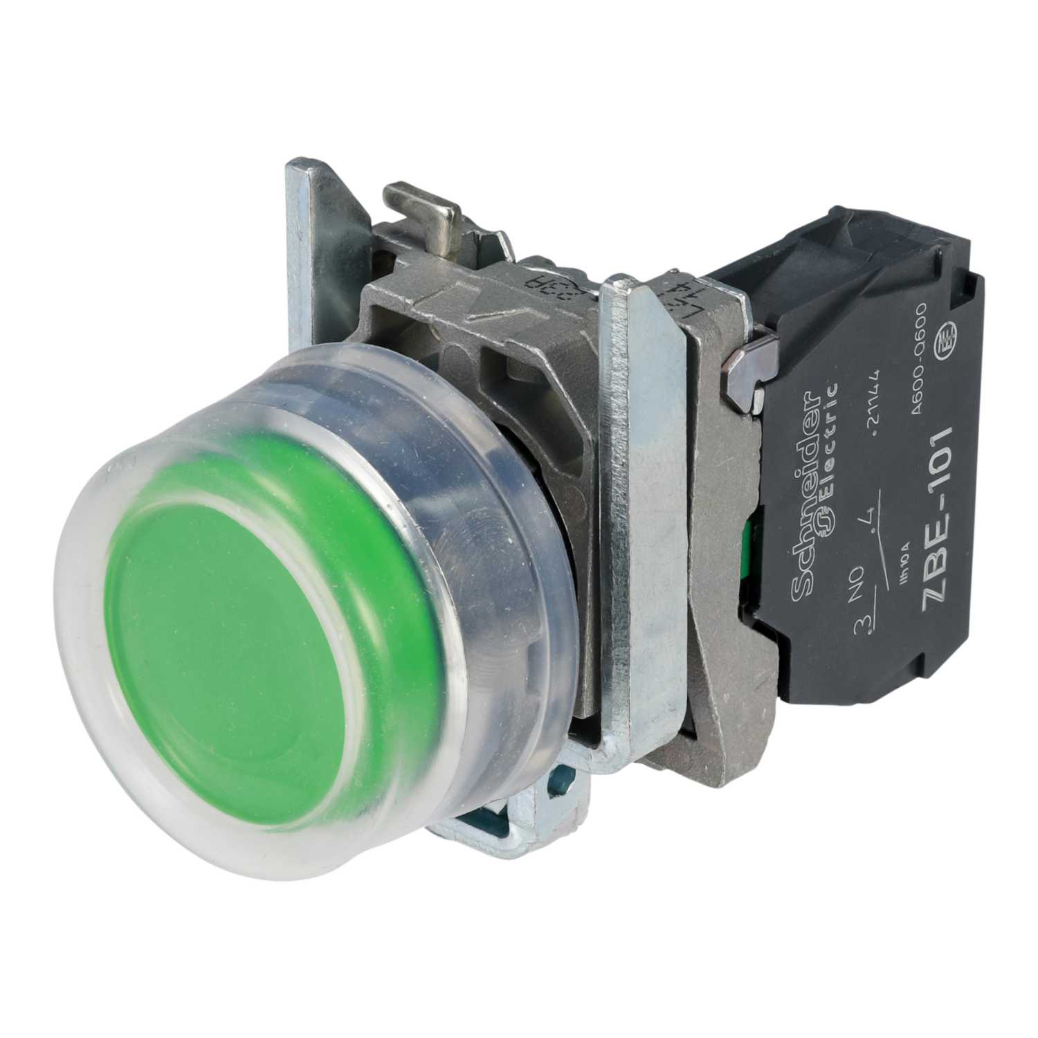 Schneider Telemecanique Flush Spring Return 1 NO Booted Pushbutton ...