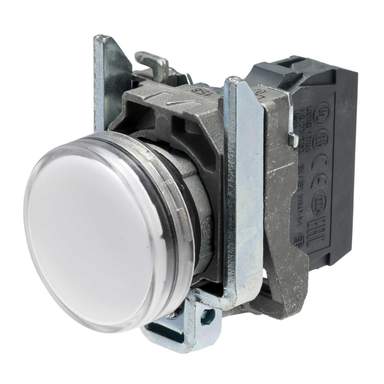 Schneider Harmony 24V LED Complete Indicator Lamp White (XB4BVB1) | CEF