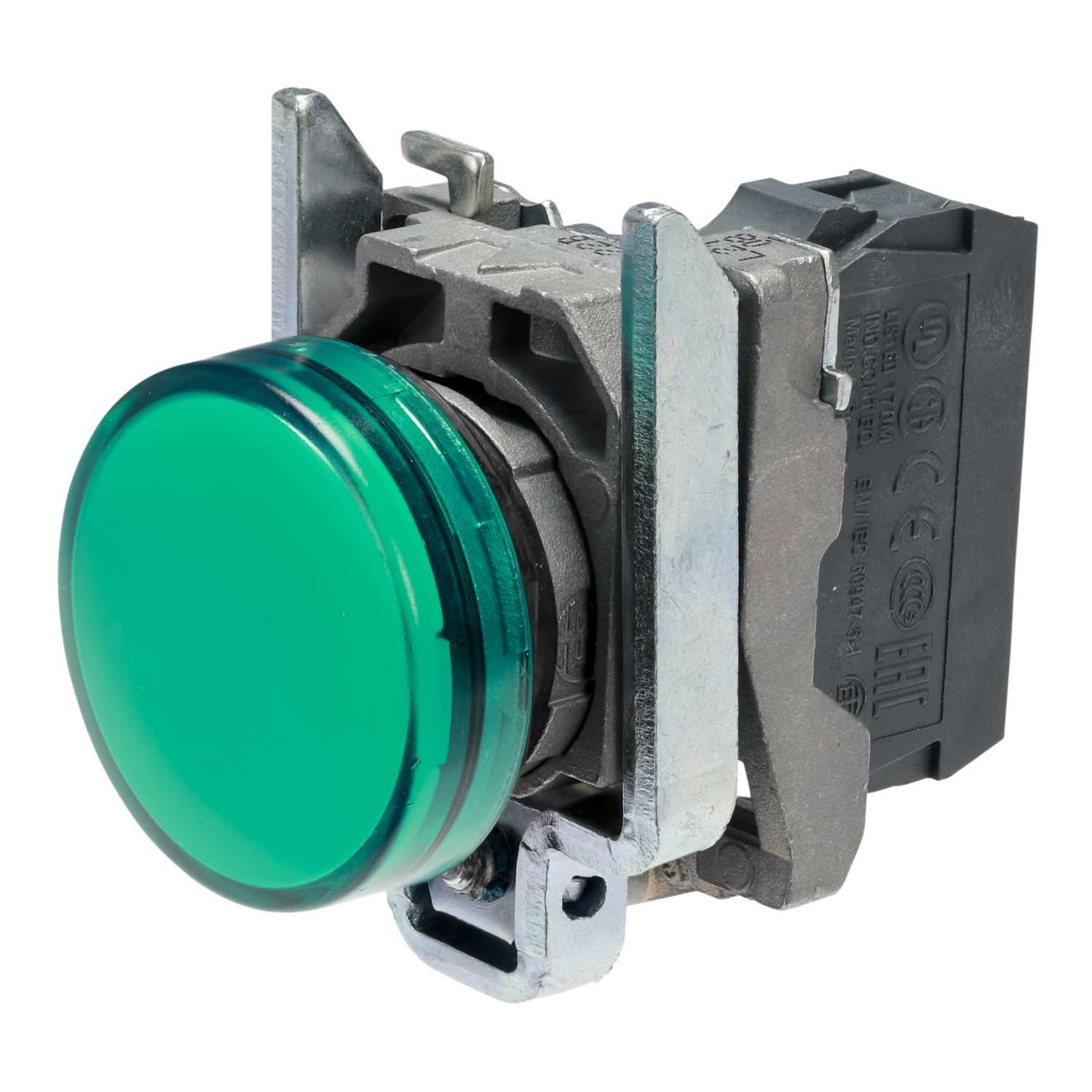 Schneider Telemecanique Harmony XB4 110V LED Complete Indicator Lamp Assembly Green (XB4BVG3) | CEF