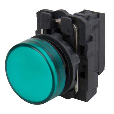 Schneider Harmony 230V LED Complete Indicator Lamp Green (XB5AVM3) | CEF