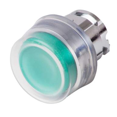 Schneider Harmony Projecting Momentary Booted Pushbutton Green (ZB4BP3 ...