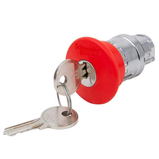 Schneider Harmony Emergency Stop Mushroom Head Key Release Pushbutton ...