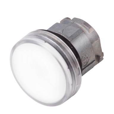 Schneider Harmony Pilot Light Head Ø22mm Plain White Lens for Integral ...