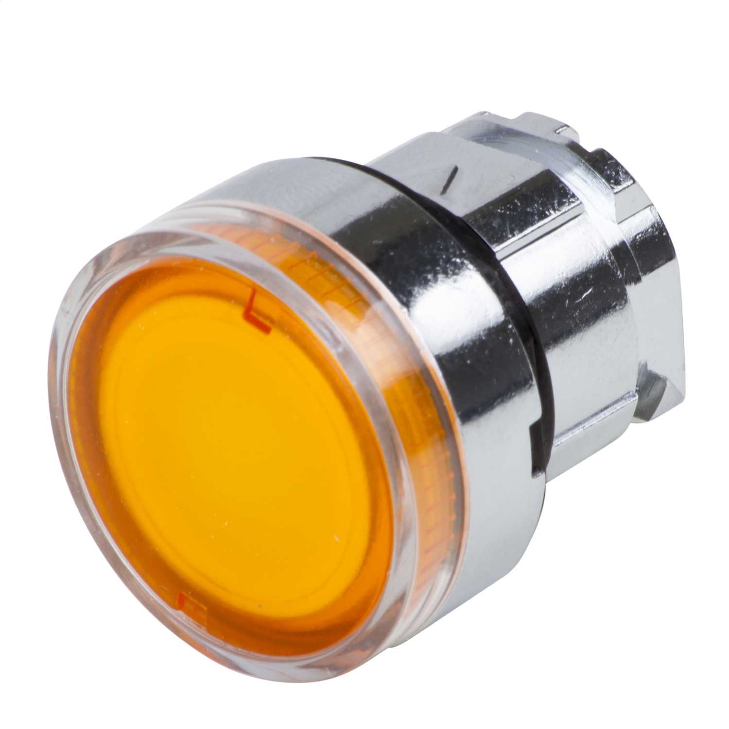 Schneider Telemecanique Flush Illuminated Pushbutton Orange Spring ...