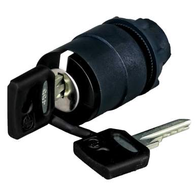 Schneider Harmony 2 Position Stay Put Key Selector Switch Black (ZB5AG4 ...