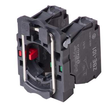 Schneider Harmony Single Contact Block with Body Fixing Collar 1 NO + 1 ...