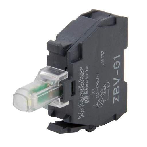 Schneider Harmony Light Block for 110V White LED (ZBVG1) | CEF