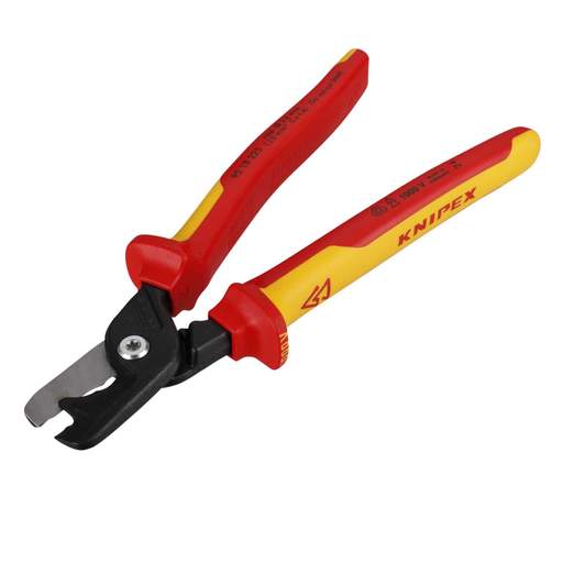 Knipex 225mm Cable Shears with Step Cut (KN 95 18 225SB) | CEF