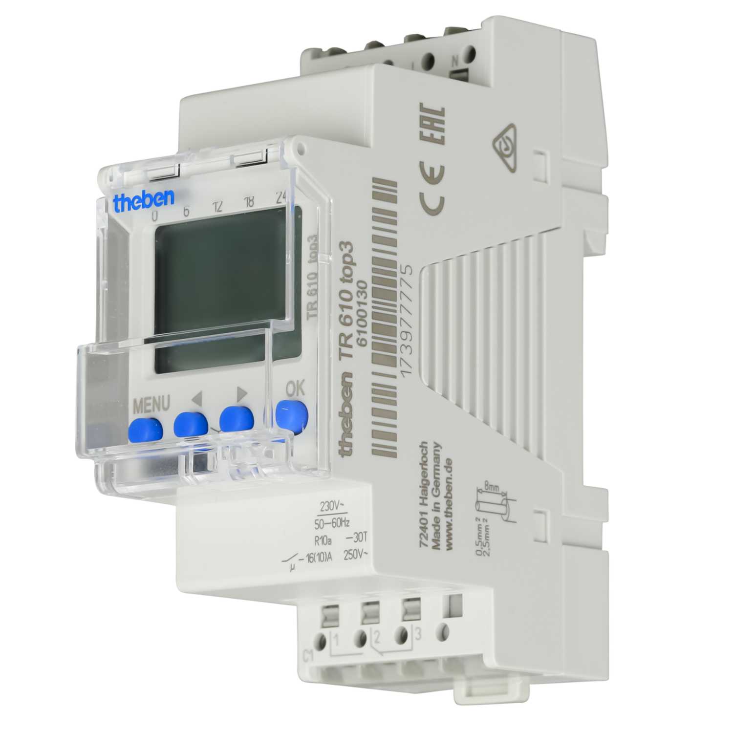 Timeguard 16A 24 Hour 7 Day Single Channel Digital Timeswitch (2 module ...