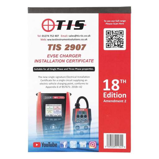 TIS 2907 EVSE Charger Installation Certificate (TIS 2907) | CEF