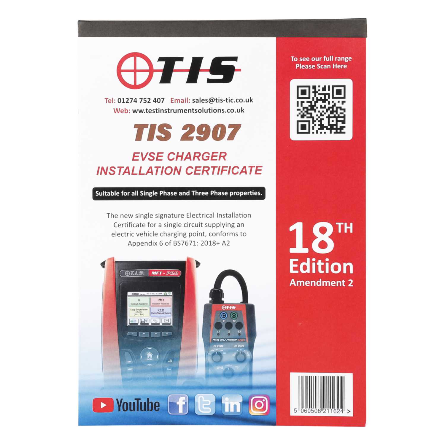 TIS 2907 EVSE Charger Installation Certificate (TIS 2907) | CEF