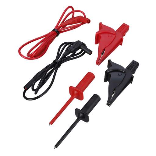 TIS Unfused Test Lead Set with Long Nosed Probes Red and Black (TIS ...