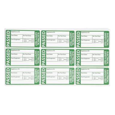 TIS Pass Labels for PAT Testing (Pack of 500) (TIS 1612/500) | CEF