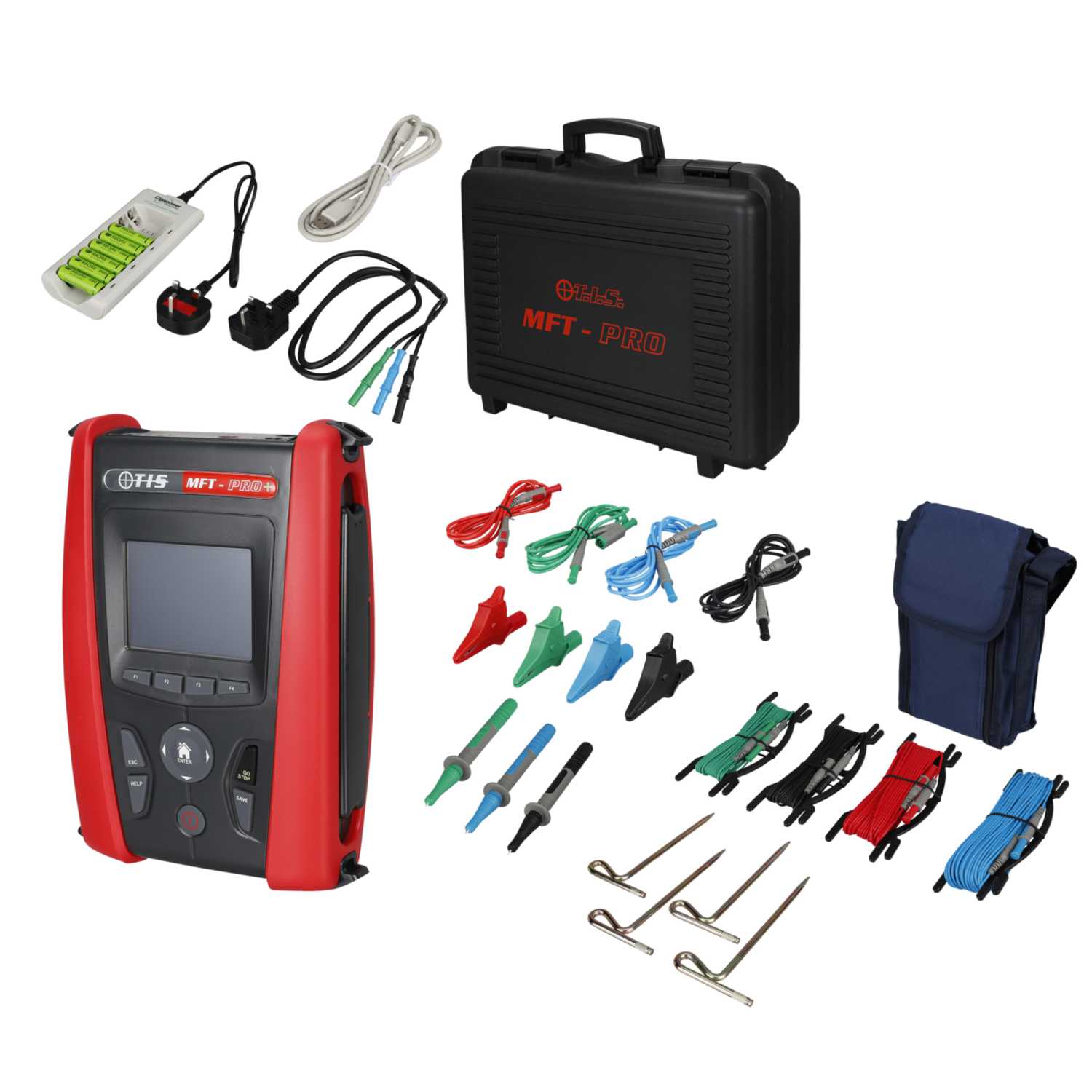 TIS MFTPRO+ Installation Tester with Earth Resistance Test Leads ...
