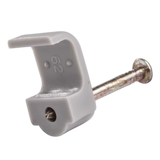 Schneider Tower 1.5mm Twin and Earth Flat Cable Clips Grey (Pack of 100 ...