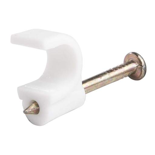 Schneider Tower 7mm Round Cable Clips White (Pack of 100) (70CWRC7) | CEF