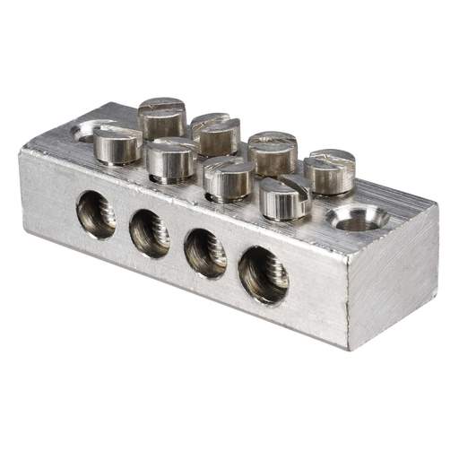 Unicrimp 4 Way Double Pole Earth Terminal Bar (Pack of 10) (QBTB4) | CEF