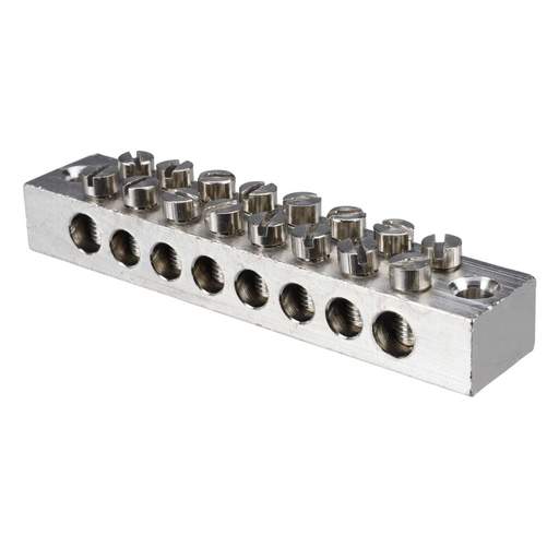 Unicrimp 8 Way Double Pole Earth Terminal Bar (Pack of 5) (QBTB8) | CEF