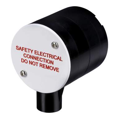 Unicrimp 20mm Conduit Earth Electrode Box Black (Sold in 1's) (QEP1B) | CEF