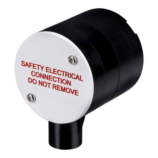 Unicrimp 20mm Conduit Earth Electrode Box Black (Sold in 1's) (QEP1B) | CEF