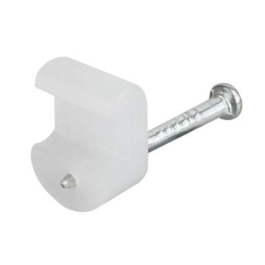 Unicrimp Cable Clips for 2 x 4mm Bell Clear Wire (Pack of 100) (QFC1) | CEF