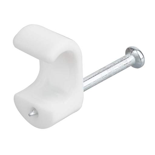 Unicrimp 2.5mm Twin and Earth Flat Cable Clips White (Pack of 100 ...