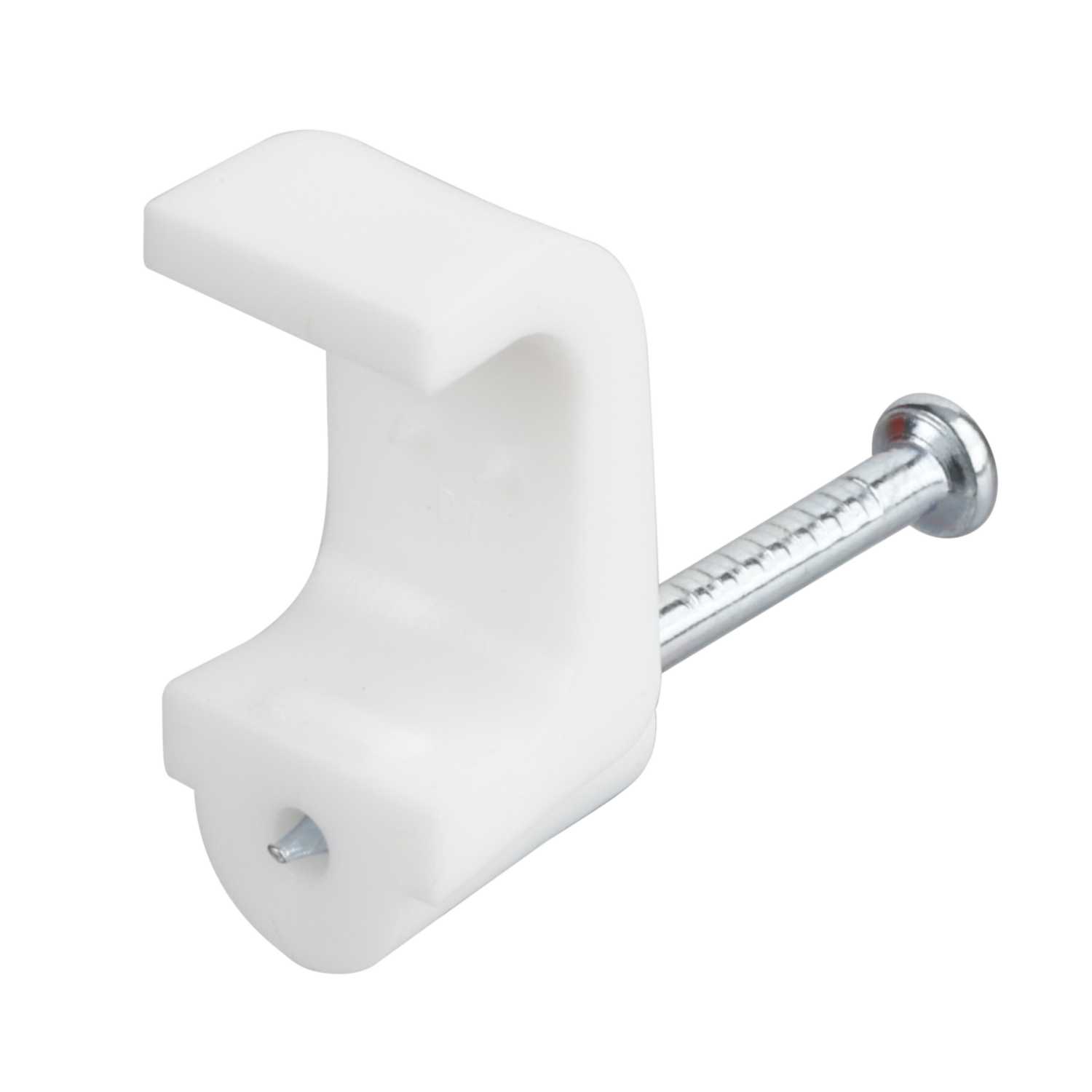 Unicrimp 4mm Flat Clips for RG59 + 2C and HYCF Dual White (Pack of 100 ...