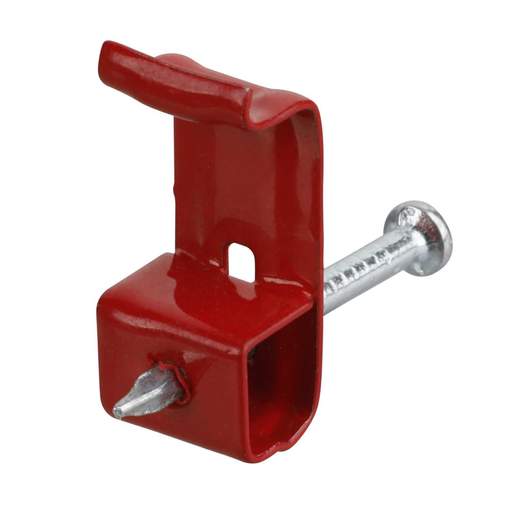 Unicrimp 1.0 - 2.5mm LSF Twin and Earth Metal Fire Cable Clip Red (Pack ...