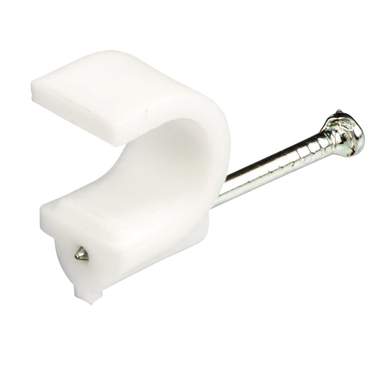 Unicrimp 7 - 10mm Round Clips White (Pack of 100) (QRC10) | CEF