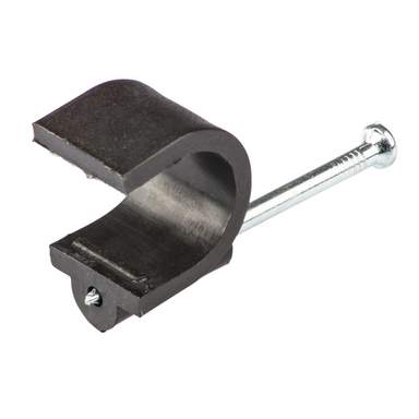 Unicrimp 10 - 14mm Round Clips Black (Pack of 100) (QRC11) | CEF