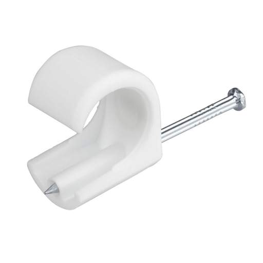 Unicrimp 18 - 22mm Round Clips White (Pack of 50) (QRC16) | CEF