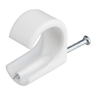 Unicrimp 22 - 26mm Round Clips White (Pack of 50) (QRC18) | CEF