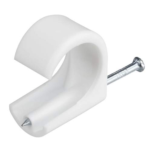 Unicrimp 22 - 26mm Round Clips White (Pack of 50) (QRC18) | CEF