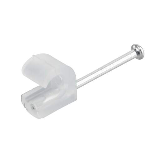 Unicrimp 5 - 7mm Round Clips Clear (Pack of 100) (QRC5) | CEF