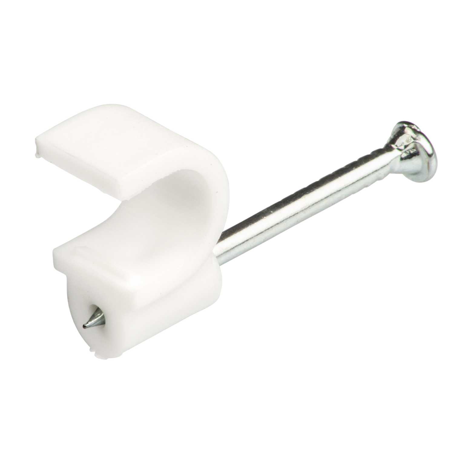 Unicrimp 5 - 7mm Round Clips White (Pack of 100) (QRC6) | CEF