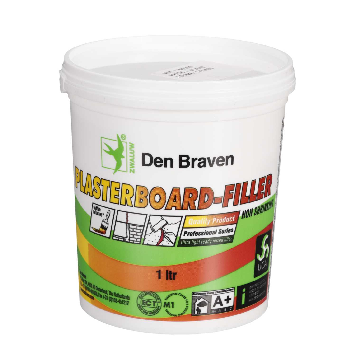 Unicrimp Instant Plaster Filler Tub 1L White (ZPBF1L) | CEF