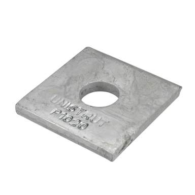 Atkore Unistrut 1 x M10 / M12 Hole Flat Square Plate for Strut (Sold in ...